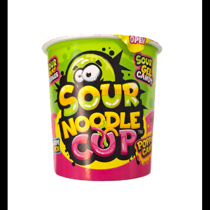 Johny Bee SOUR Candy Noodle Cup 12x65g - CandyTown